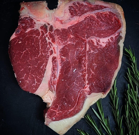 Dry Aged Beef T-Bone steak exclusive at Yorkshire Craft Butchery